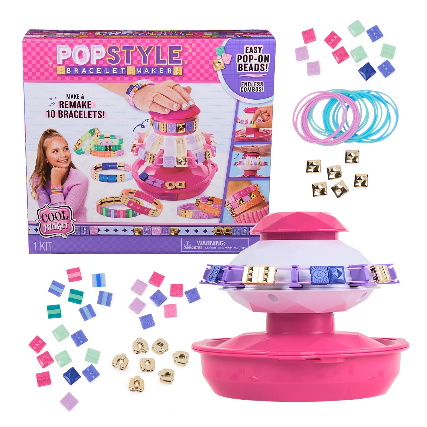 Cool Maker PopStyle Bracelet Maker, 170 Beads for Bracelets, Make ...
